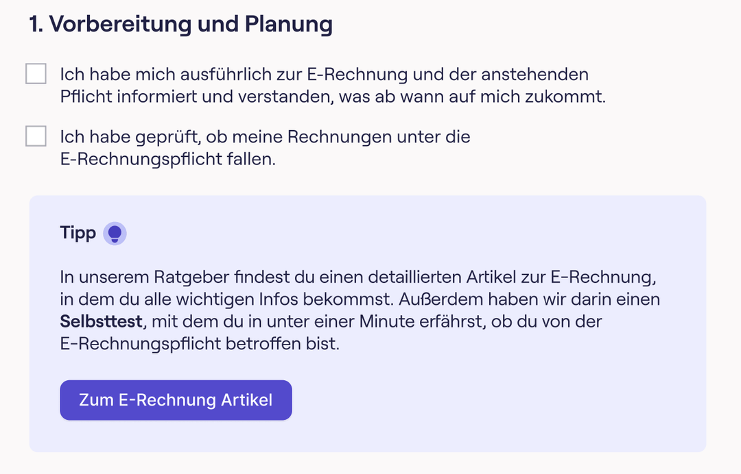 Checkliste für die E-Rechnung 2025 [inkl. Download]